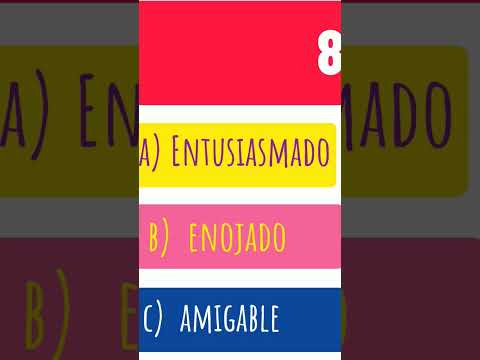How to say EXCITED in Spanish #shorts #spanish #quiz #quiztest #quizgame #quiztime