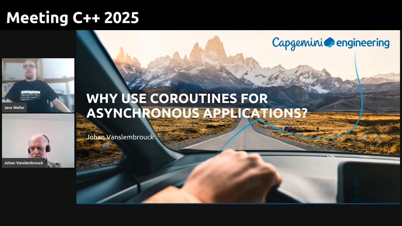 Why use coroutines for asynchronous applications  - Johan Vanslembrouck - Meeting C++ 2025