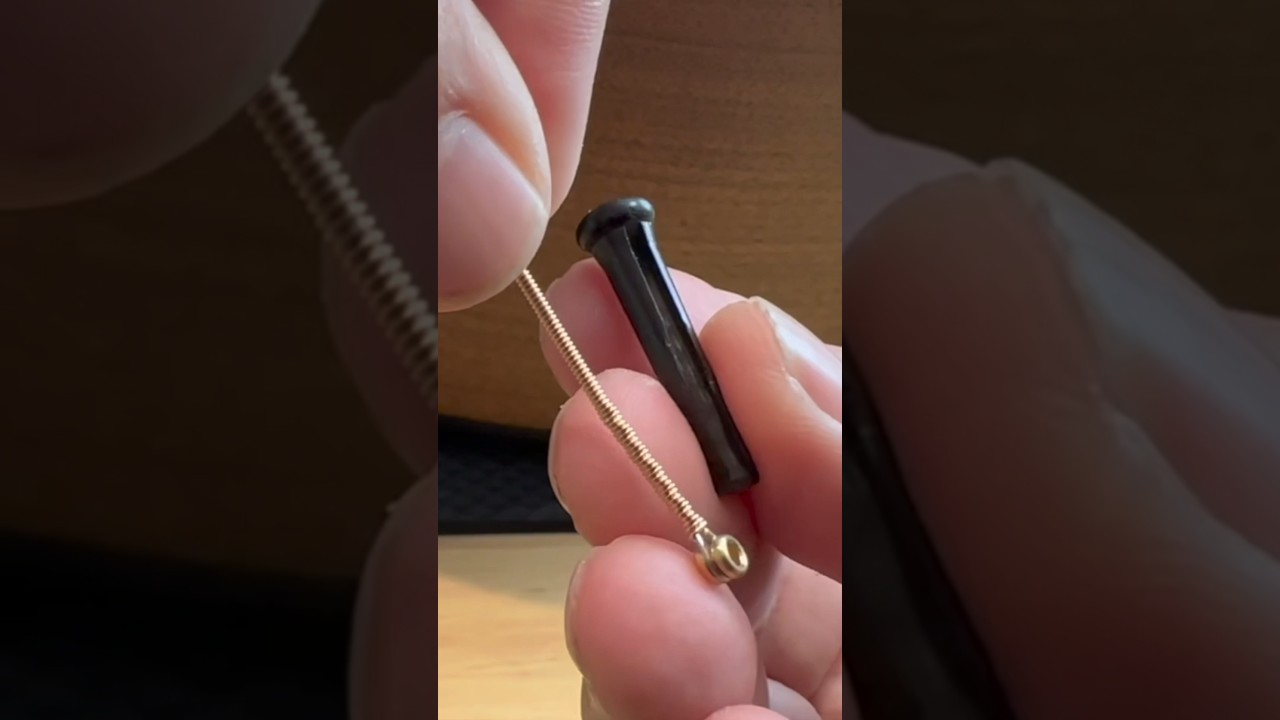 Acoustic Bridge Pin Mod That Helps With Restringing