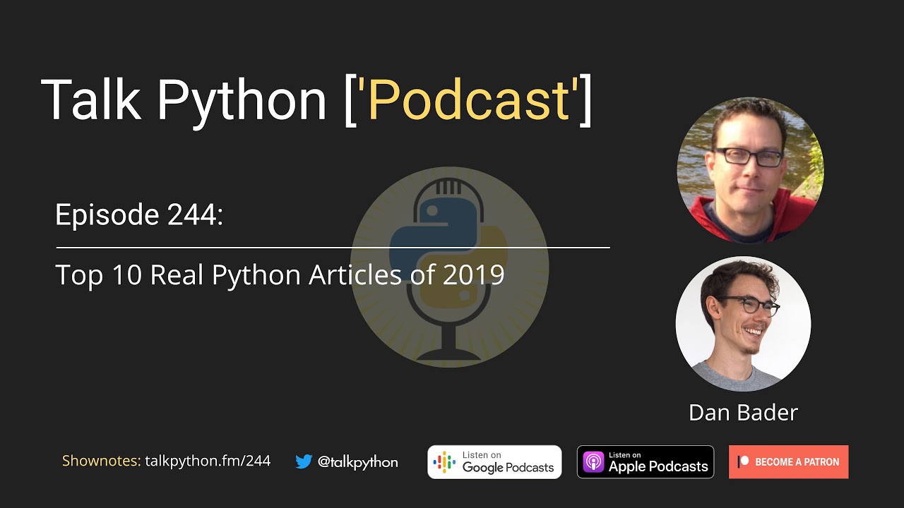 #244 Top 10 Real Python Articles of 2019