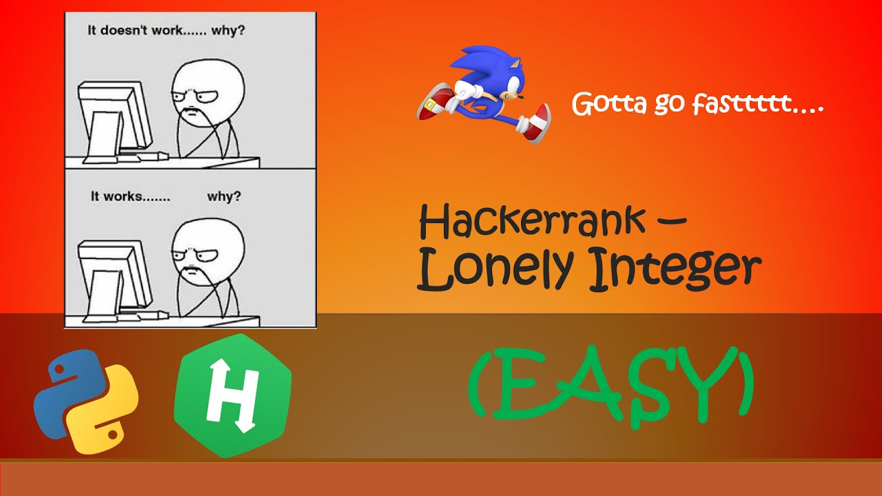 Hackerrank - Lonely Integer walkthrough #Python #Hackerrank