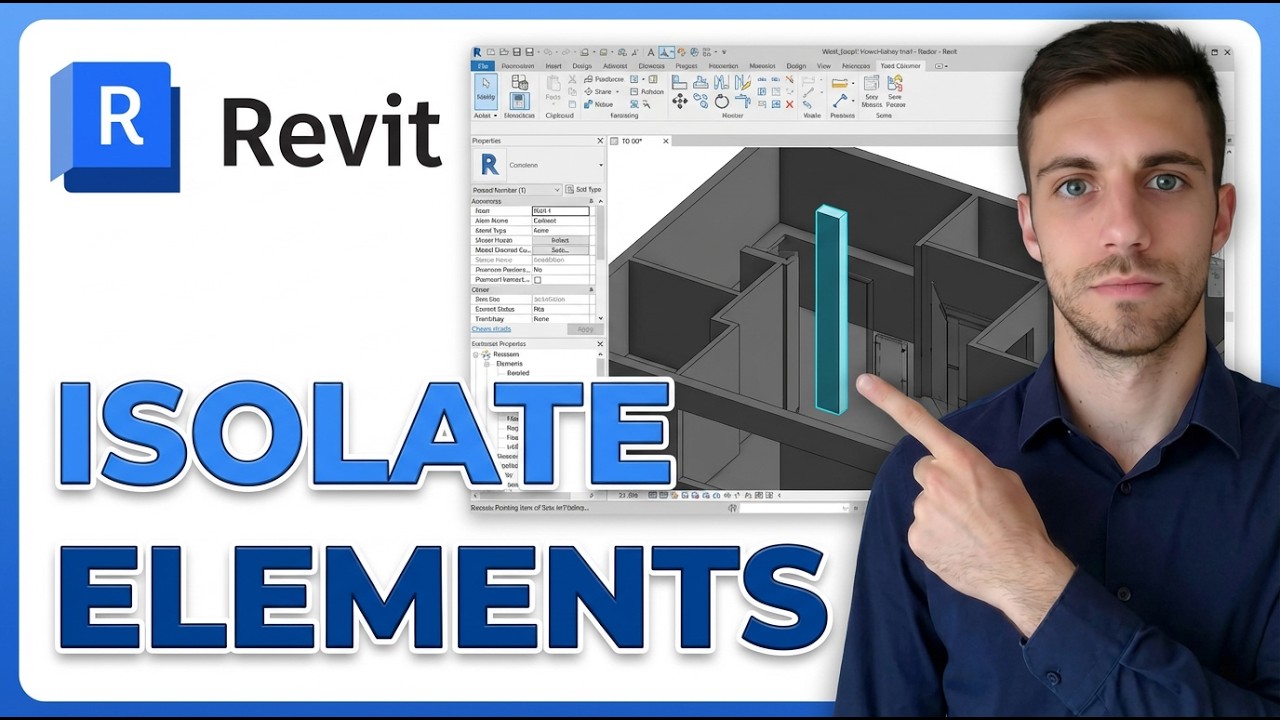 How To Isolate Elements in Revit 2026 (Hide/Isolate Elements)