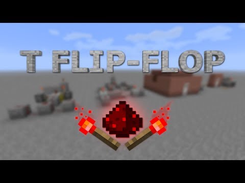 T Flip-Flop Showcase Minecraft Project