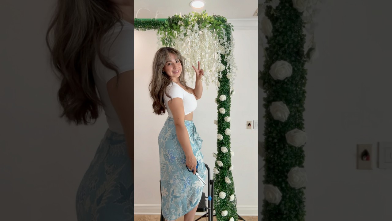 Part 1- Mobile Backdrop #munecashome #poolnoodle #wisteria #flowers #backdrop #wedding #diy #party