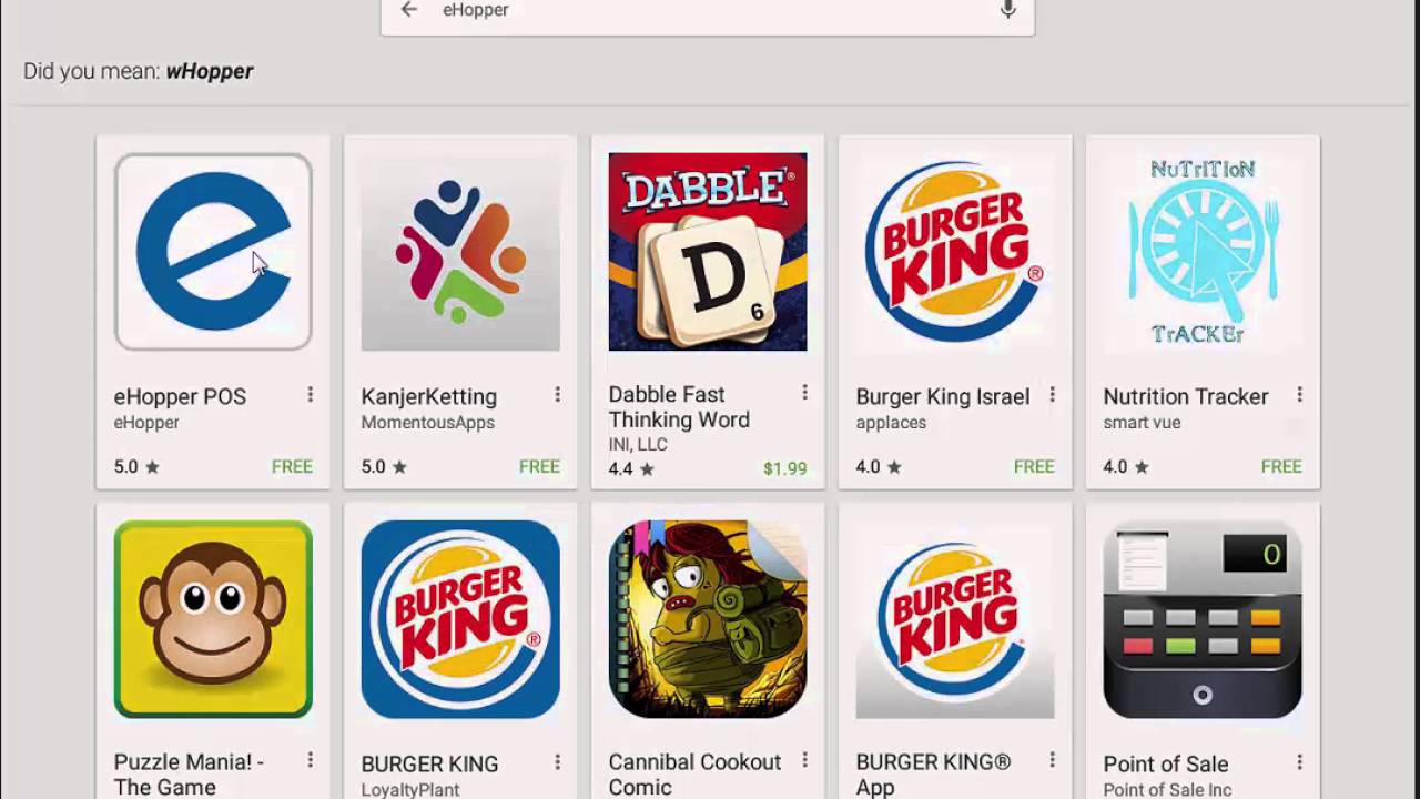 eHopper POS Software – Downloading