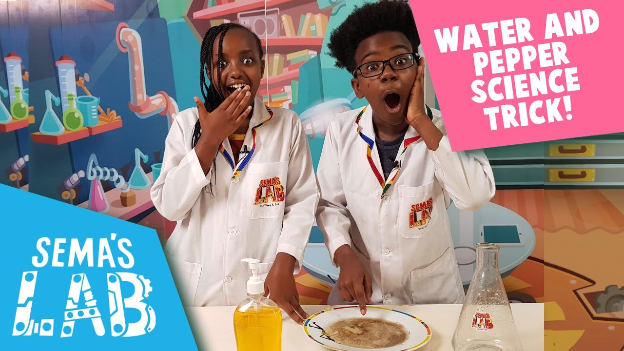 Pepper And Water Science Trick | Why Washing Hands Is Important | Sema's Lab