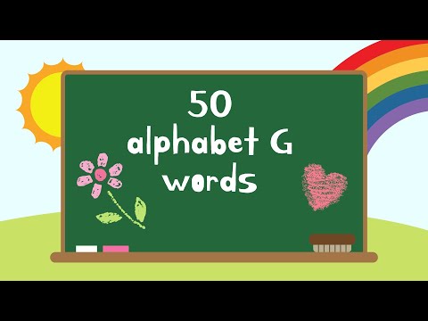 Words That Start with G | Words That Start with Letter G for Toddlers | Kids Learning Videos