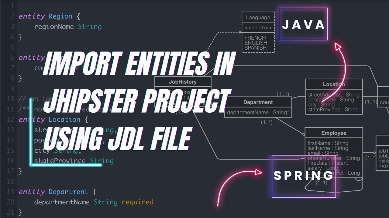 Import entities in JHipster project using JDL file