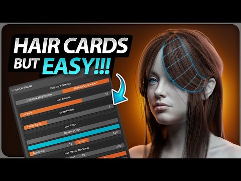 Easiest Way to Create Hair Cards in Blender