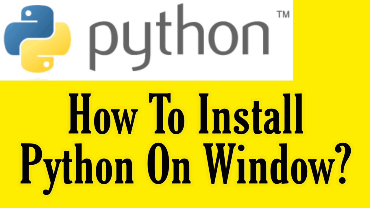 (1)How To  Install Python On Windows |  Python Course