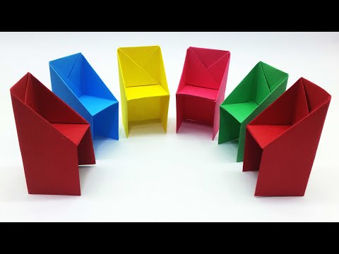 Easy Origami Chair Paper Chair Making Tutorial For School Project Paper ...