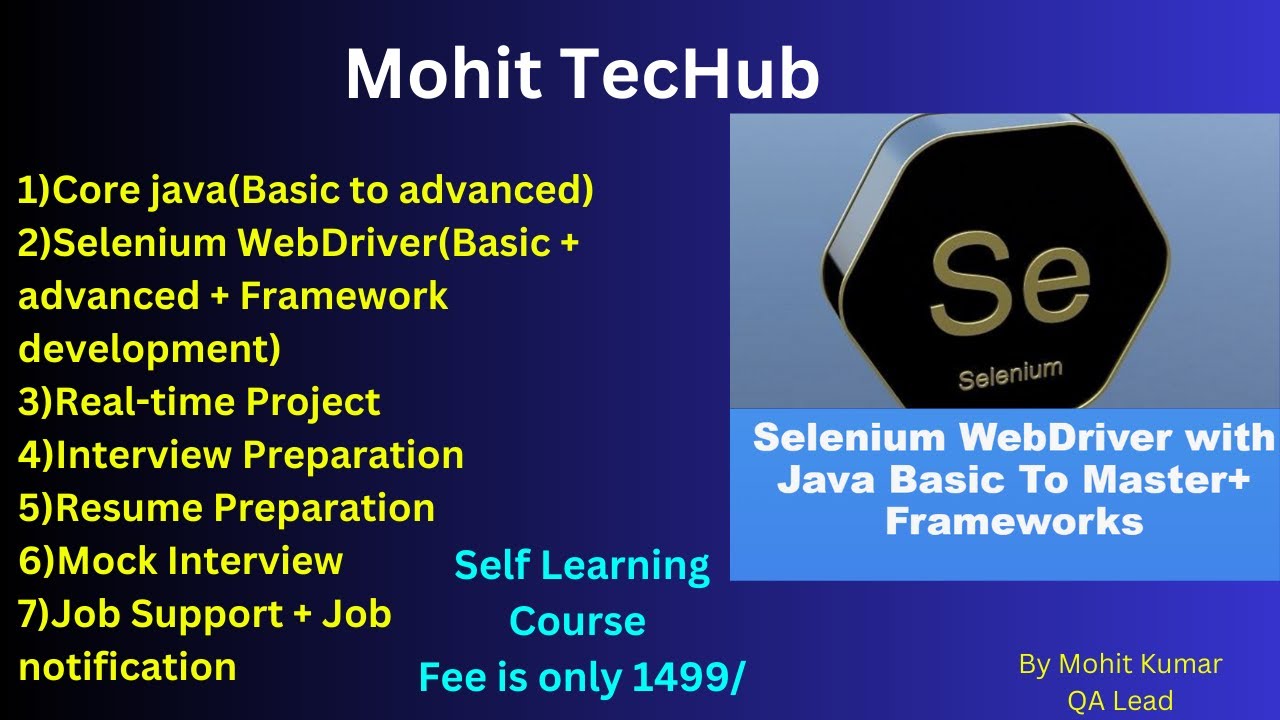 Selenium WebDriver with Java Basic To Master+ Frameworks