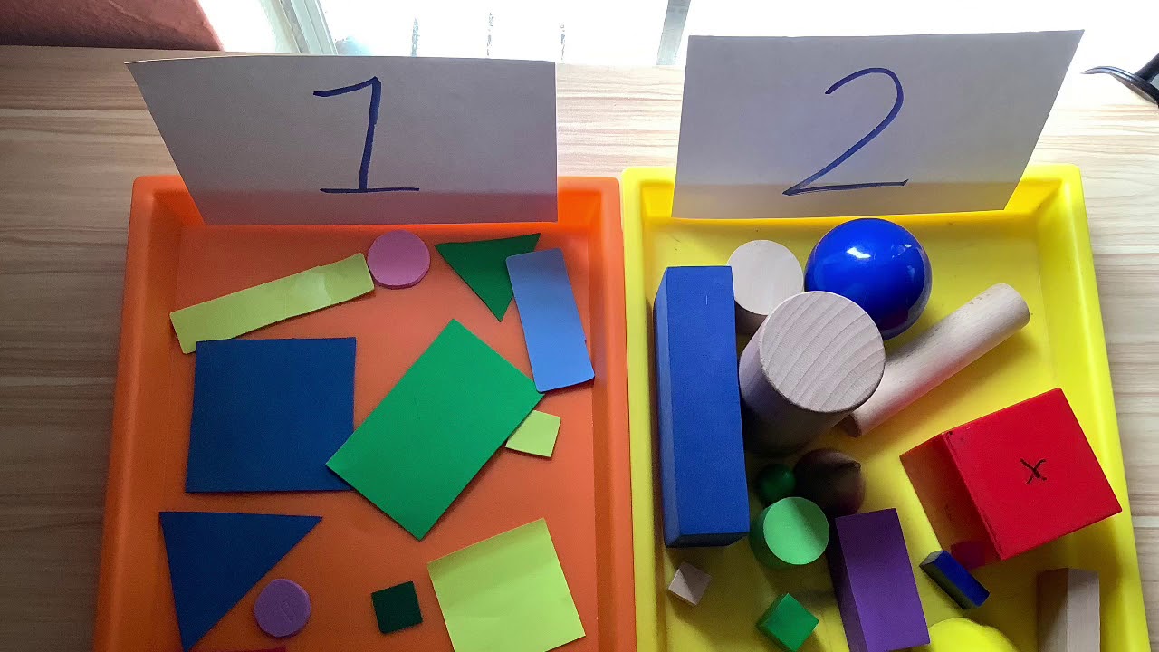 Different ways to sort 2D and 3D Shapes