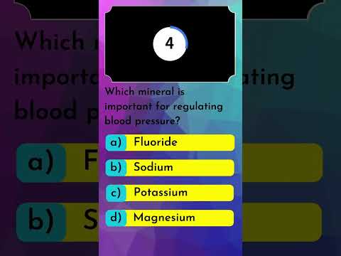 Health & Nutrition Trivia Quiz #3 - Test Your Knowledge in 5 Seconds