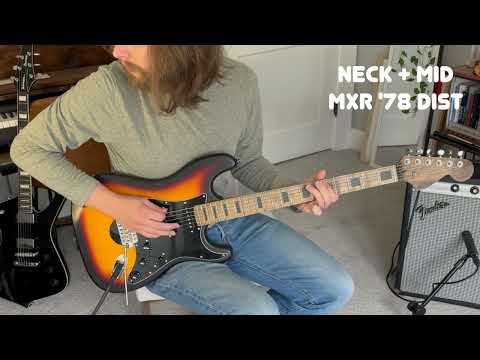 Baritone Strat 27” Sunburst Stratocaster Block Inlays CBS | Reverb