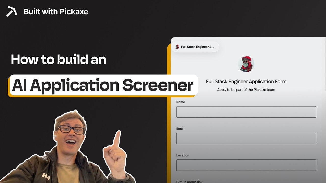 How to build an AI Application Screener with Pickaxe