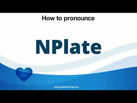 How to pronounce NPlate in English correctly