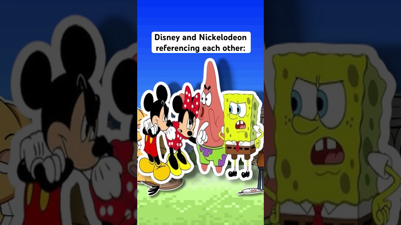 Disney and Nickelodeon referencing each other: #disney #nickelodeon