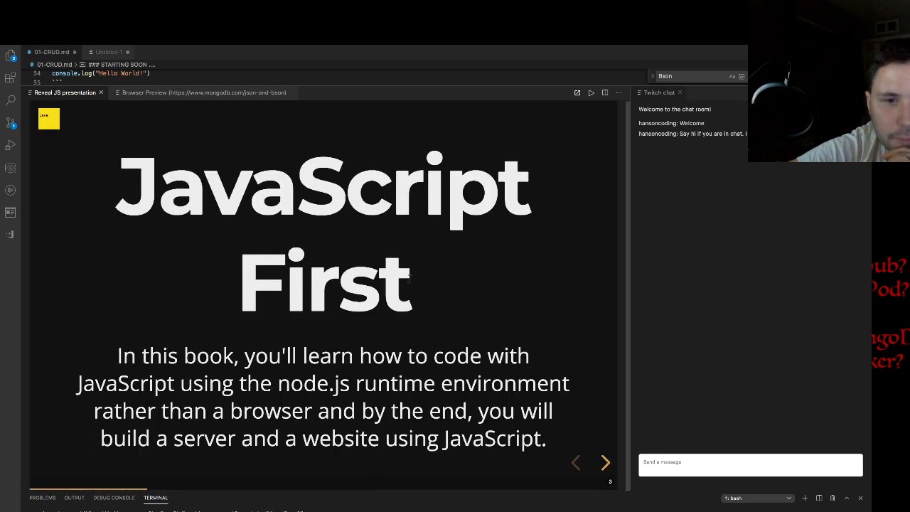 Learn MongoDB with GitPod