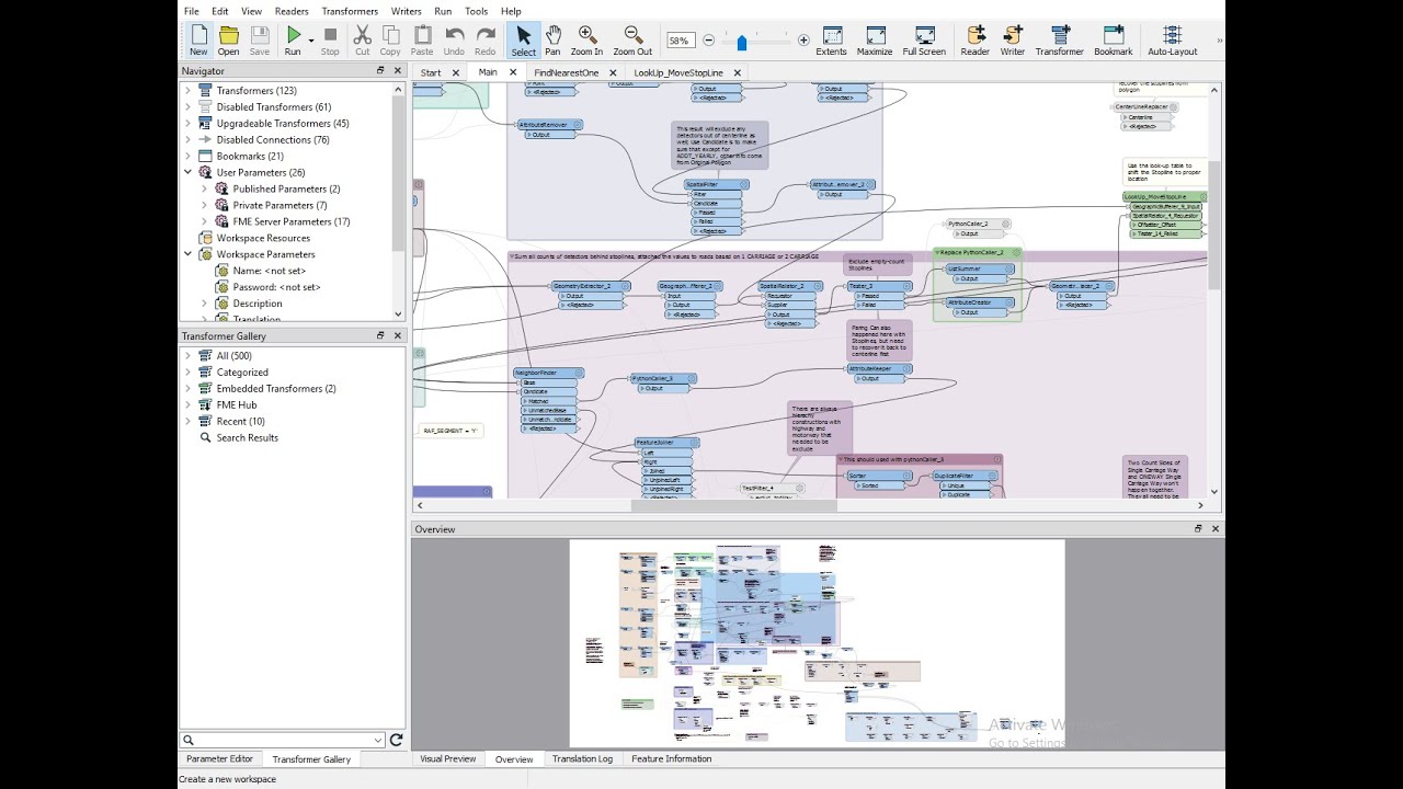 FME Design Pattern: Geometry Extraction - Transforming - Processing - Geometry Restore part2