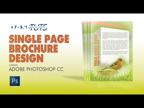 Single Page Brochure Design | Photoshop Tutorial