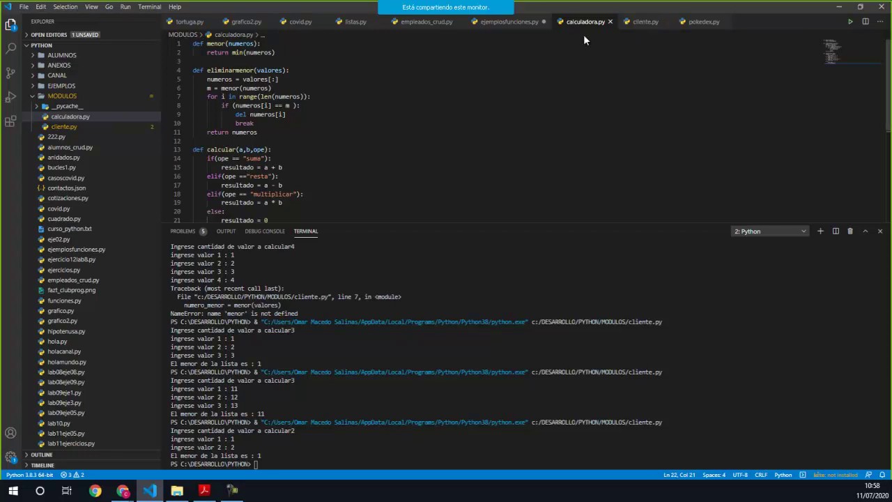CURSO PYTHON 2020 -Modulos y paquetes