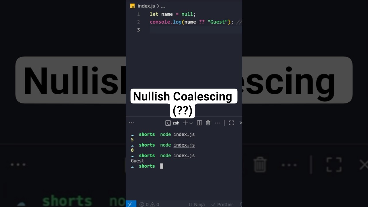 Stop Using Logical OR (||) in JavaScript! #coding  #javascript #programming