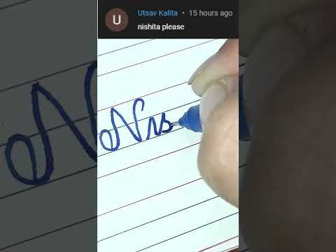 “Nishita” How to Write Your Name in Cursive Writing | #shorts