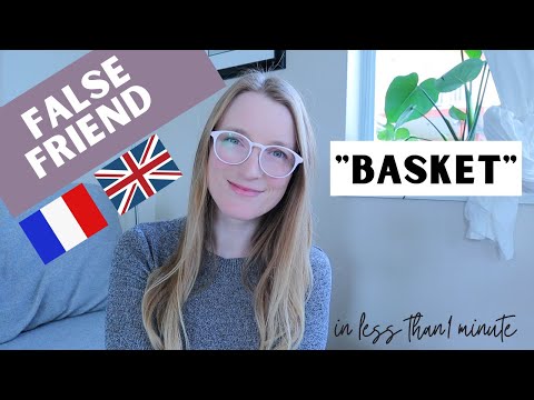 BASKET in French and in English | False friend | #Short