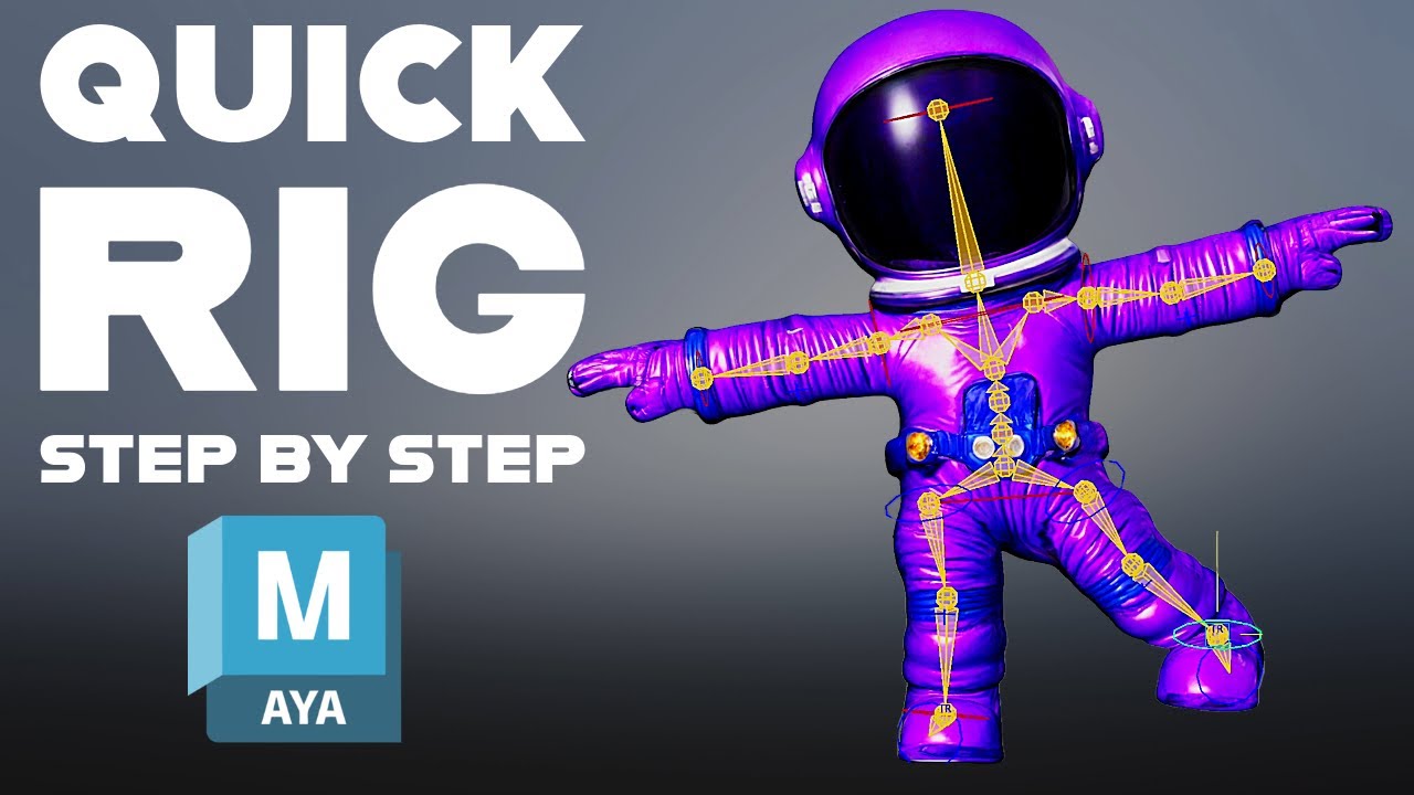 How to Rig a Character in Maya | Step-by-Step Quick Rig Tutorial for Beginners