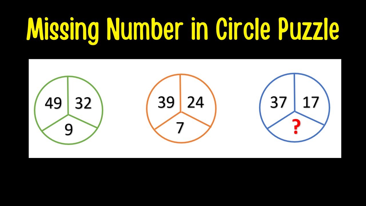 What's the missing number in the circle puzzle?