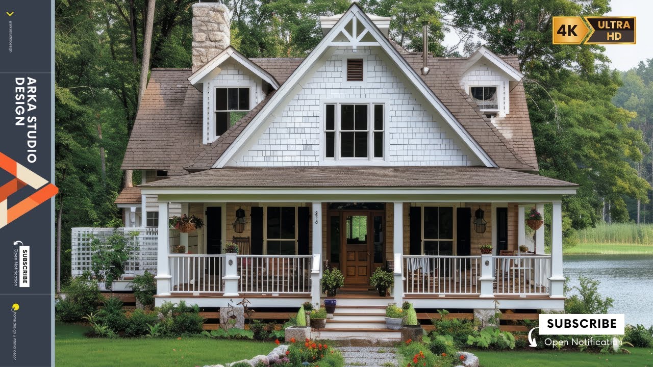 The Charm of a Quaint Cottage Framehouse with a Wraparound Porch: Your Perfect Retreat!