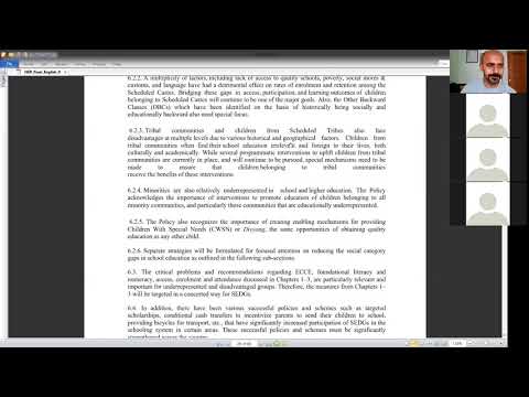 NEP 2020 Equitable & Inclusive Education: Learning for All - Part 1 (6.1-6.8)