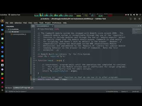 JavaScript Modules - 01 - Server Side