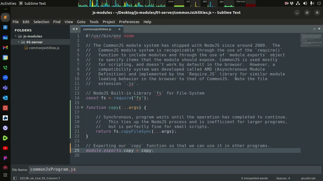 JavaScript Modules - 01 - Server Side