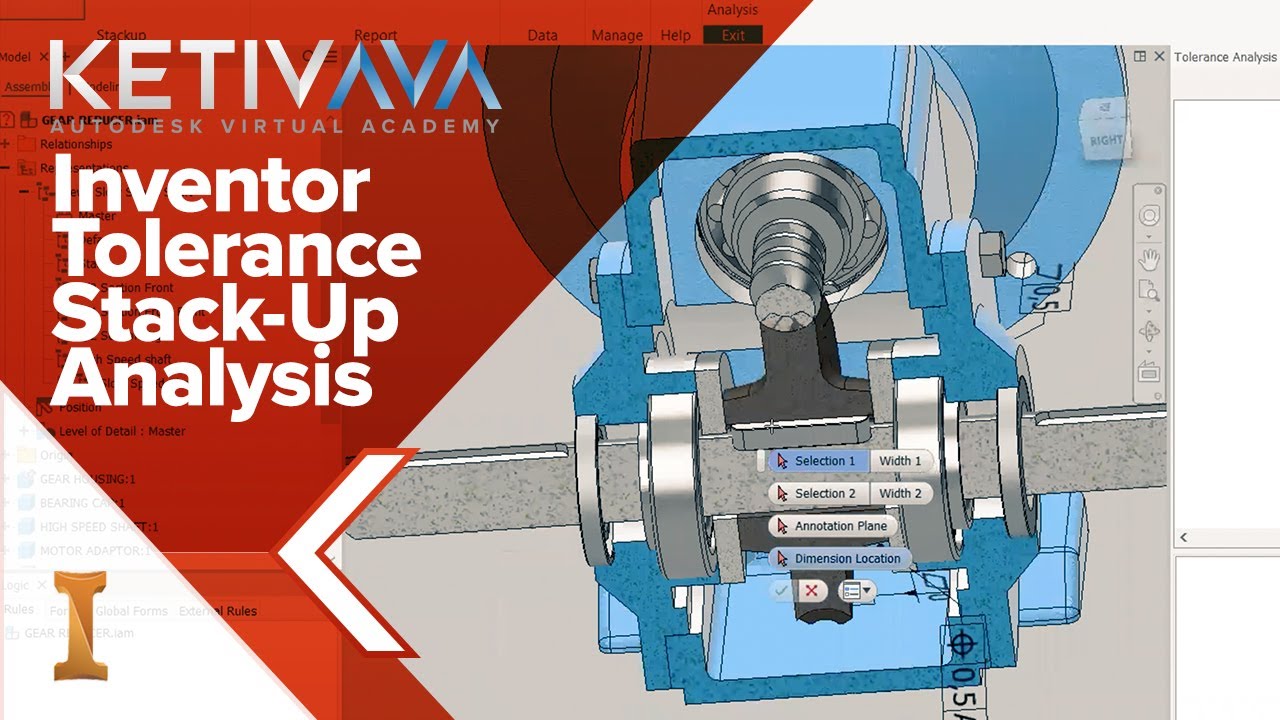 Inventor Tolerance Stack-Up Analysis | Autodesk Virtual Academy