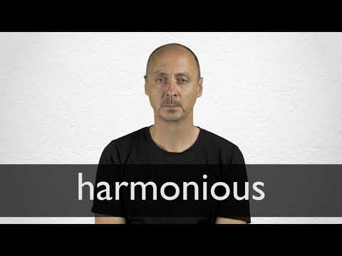 How to pronounce HARMONIOUS in British English