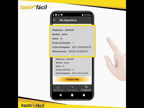 IMPORTAR DISPOSITIVO | TaxiFácil