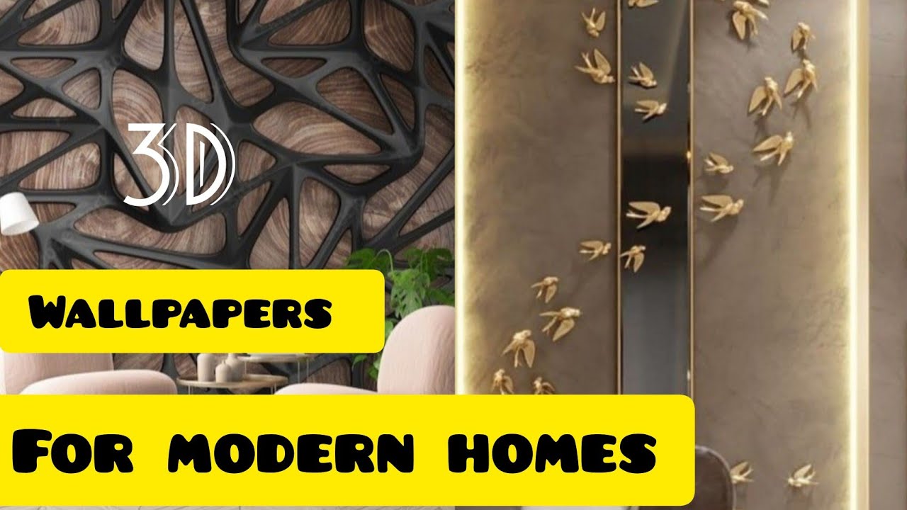 3D wallpaper for modern homes
