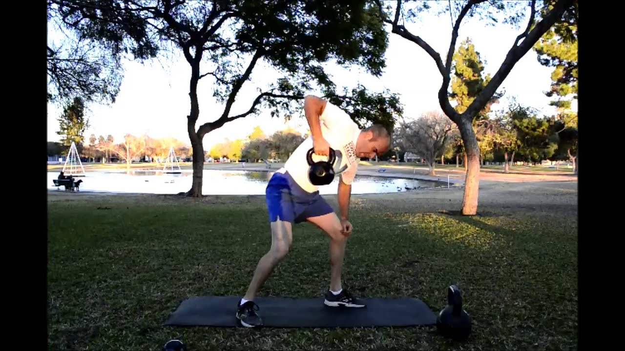 Kettlebell Row Exercises - The Standard Kettlebell Row