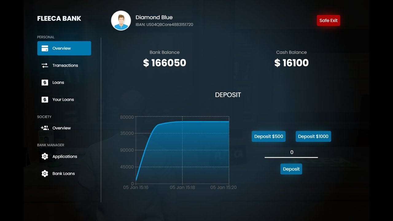 FiveM Advanced Banking With ATM, Loans, Societies and Bank Manager | QBCore & ESX