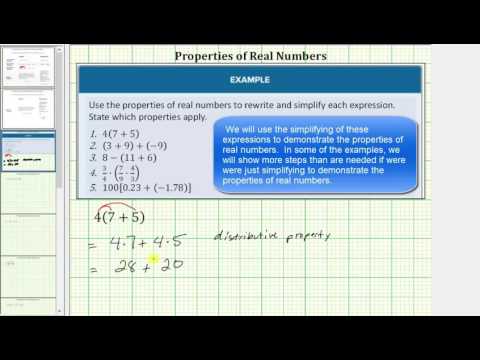 Properties of Real Numbers | Math Help from Arithmetic through Calculus ...