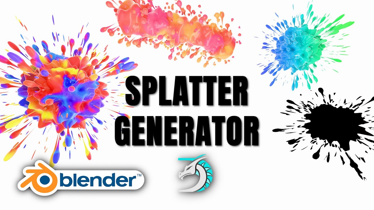 Customizable Splatter Generator Using Geometry Nodes - Blender Tutorial