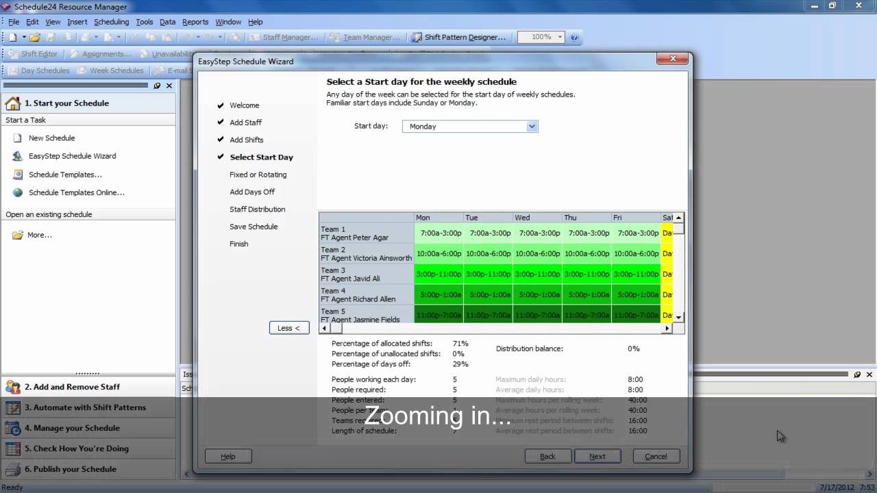 Call Center Shift Schedules