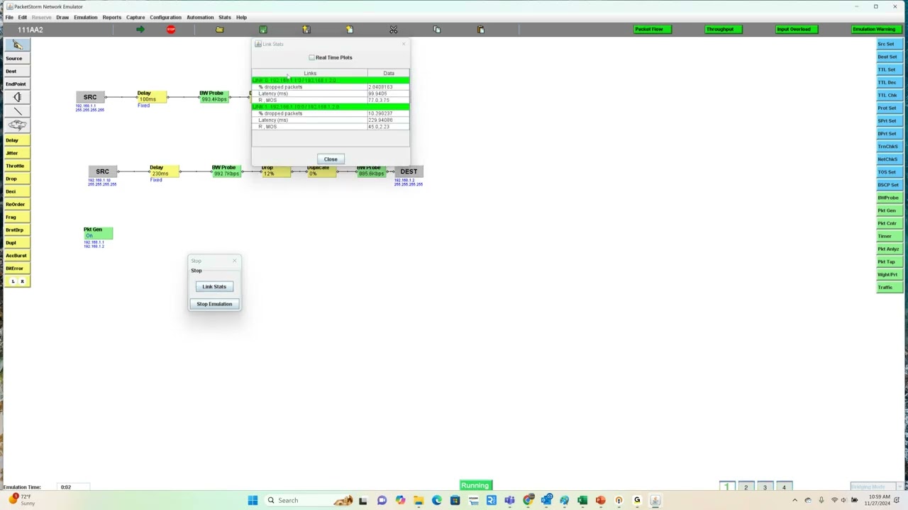 PacketStorm400E Basic Tests