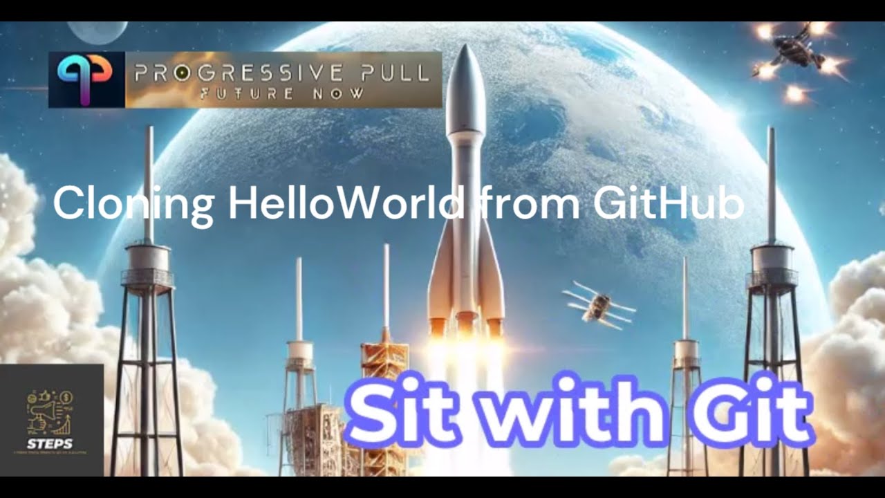 SIT WITH GIT - Cloning HelloWorld from GitHub (git clone [url] )