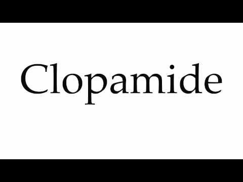 How to Pronounce Clopamide