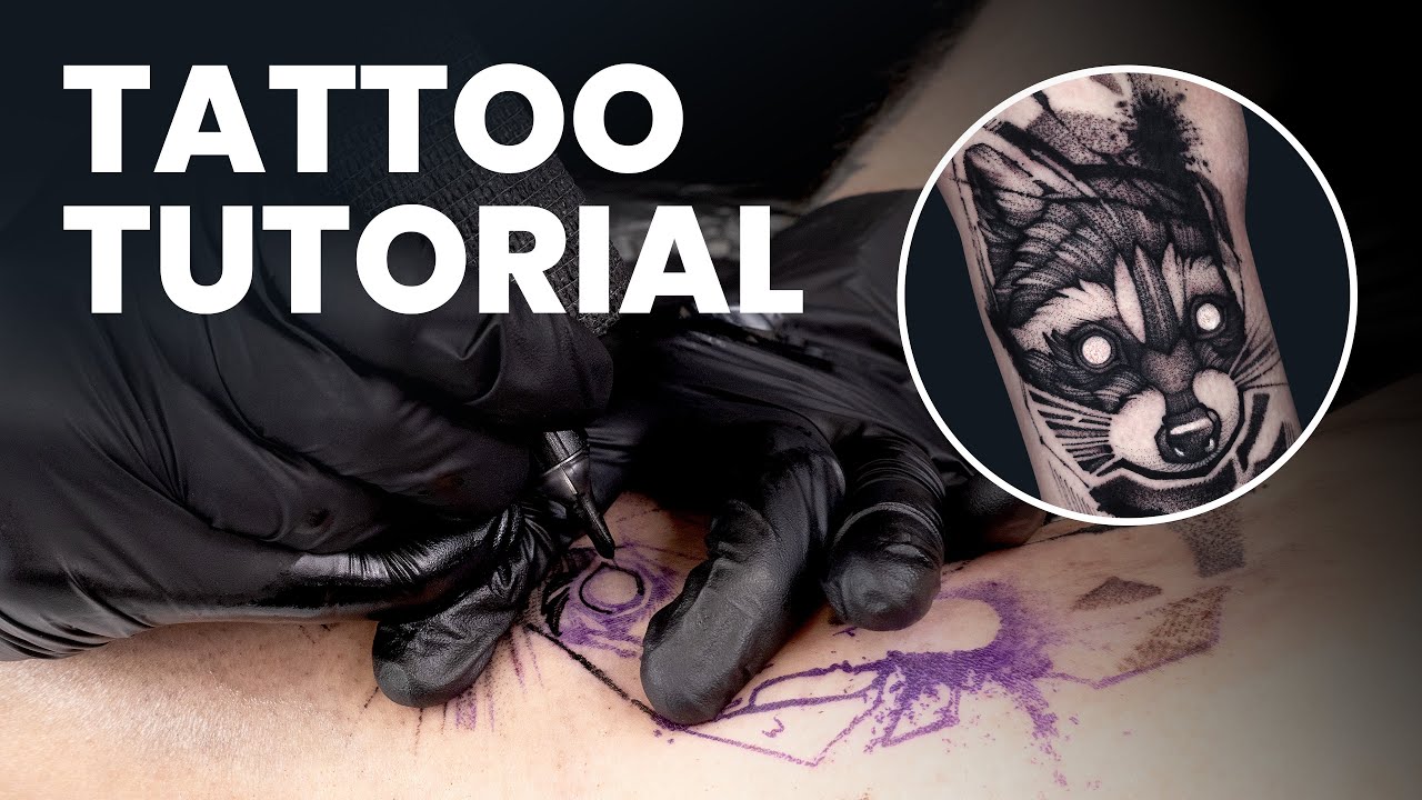 How to Tattoo Blackwork Illustration with Alex Underwood | Tattoo Tutorial