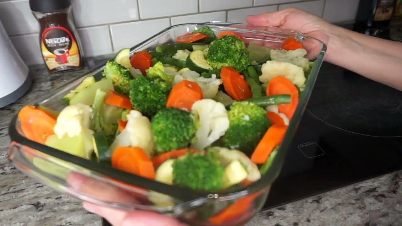 Steamed Vegetable Salad: How to steam vegetables with or without a steamer