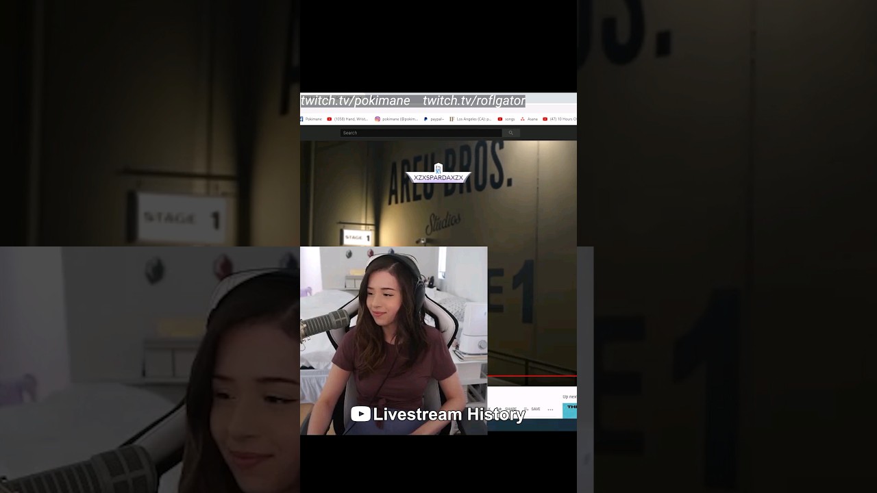 pokimane clicked the wrong link ft roflgator #shorts #short #twitch #fail #clips #funny